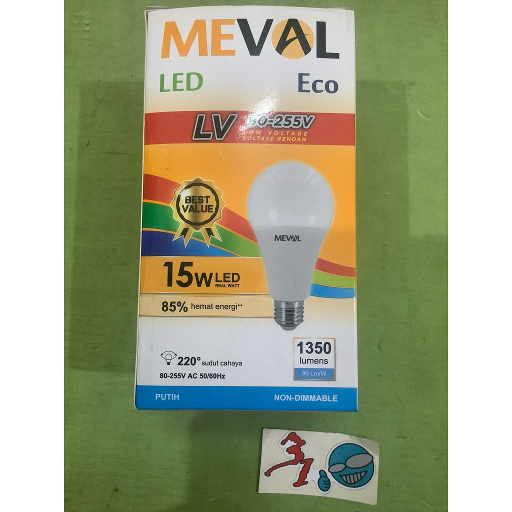 Jual lampu led meval eco 15w 15 watt putih | Shopee Indonesia
