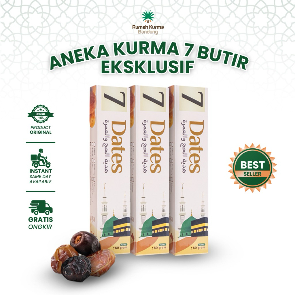 Jual Awaly Kurma 7 Butir Premium Aneka Kurma Kemasan Spesial Haji Umroh ...