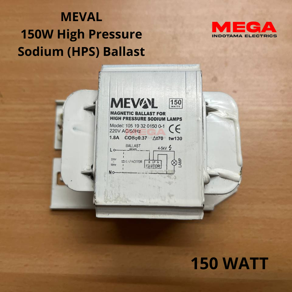 Jual Meval Ballast Electronic Metal Halide / High Pressure Sodium (HPS ...