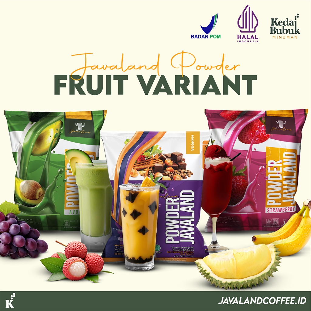 Jual Javaland Bubuk Minuman Varian Buah / Fruits 1Kg - Regular Plain ...
