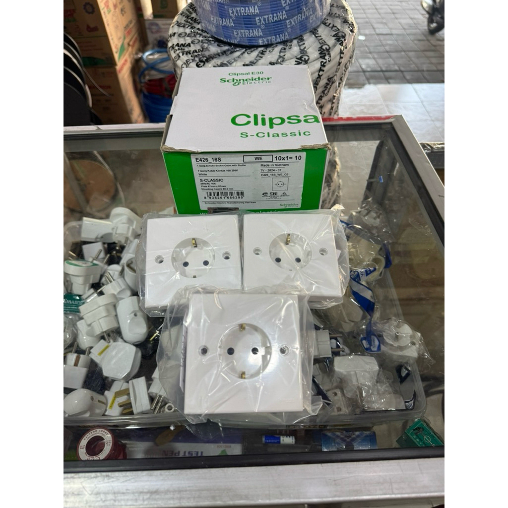 Jual Stop Kontak Schneider Clipsal Classic E426_16S | Shopee Indonesia