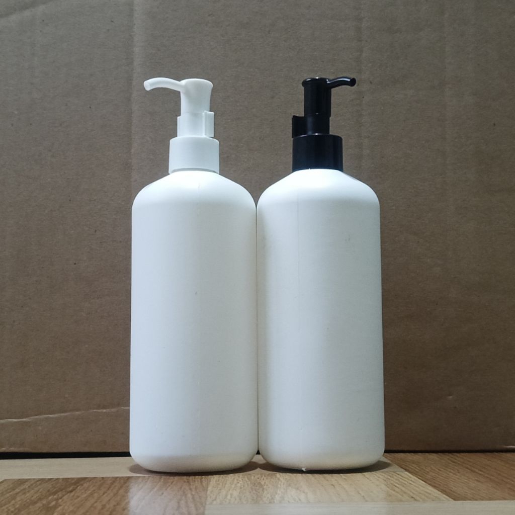 Jual BOTOL PUMP 500ML HDPE PUTIH TUTUP PUMP CLIP OIL VARIAN WARNA | Shopee Indonesia