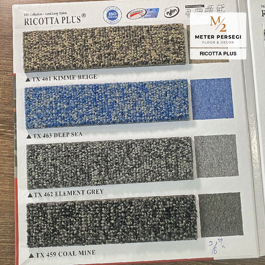 Jual Karpet Tiles Ricotta Plus 50 x 50 cm - Harga per box | Shopee ...