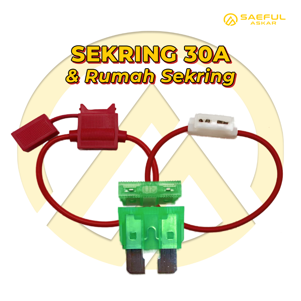Jual Box Sekring Tancap Aki dan Kabel Sepeda Listrik 30A | Shopee Indonesia