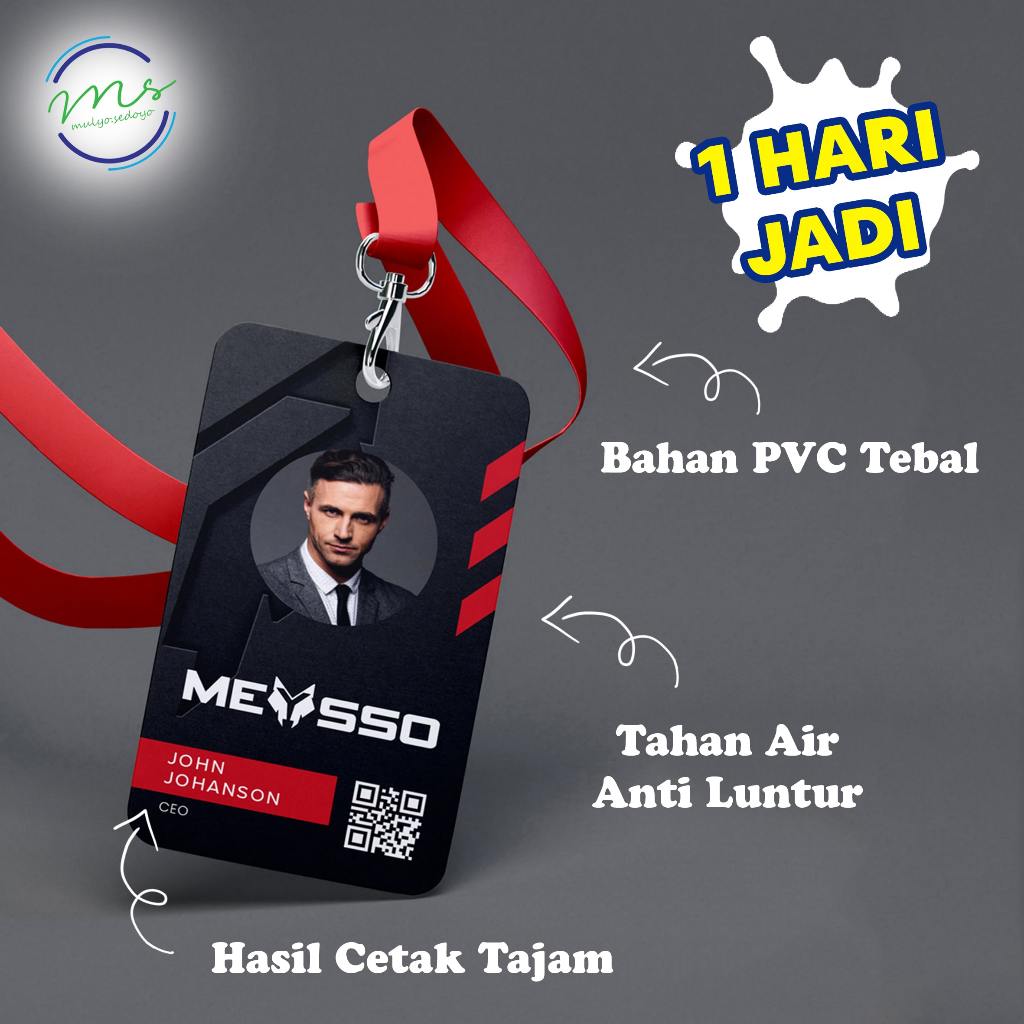 Jual Cetak ID Card / Plastic PVC / Kartu Member / ID Card Karyawan | Shopee Indonesia