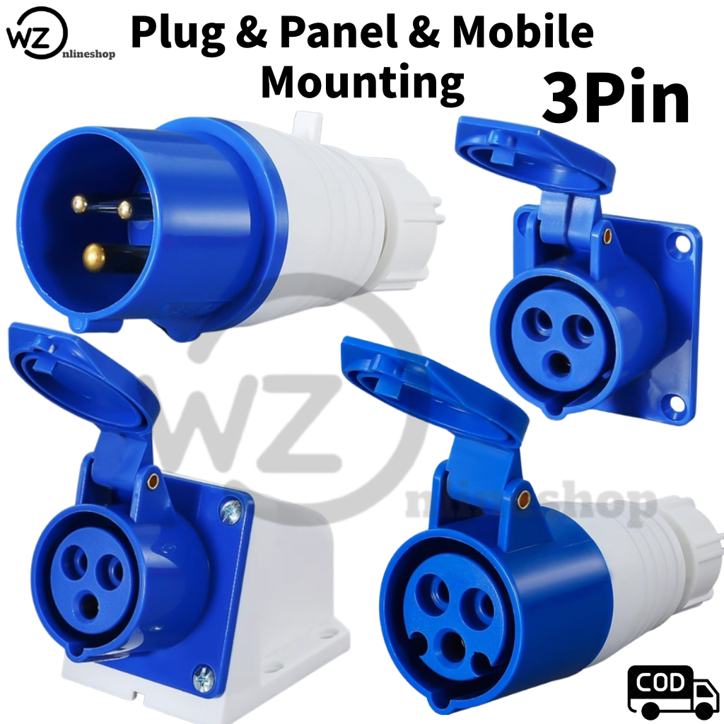 Jual Plug&Panel& Mobile&Surface Mounting Industrial Plug/Soket Industri/Coupler/Male steker ...