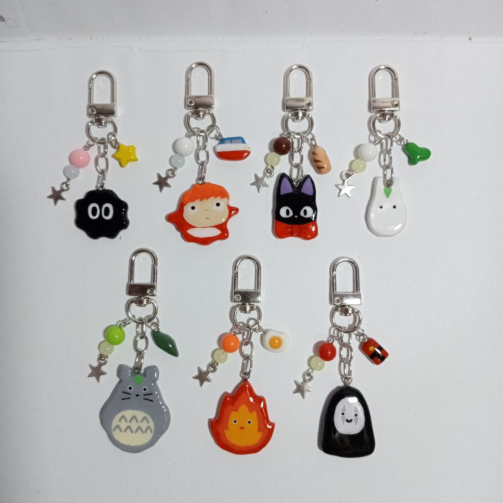 Jual Keychain Studio Ghibli | clay keychain | ghibli | gantungan ...