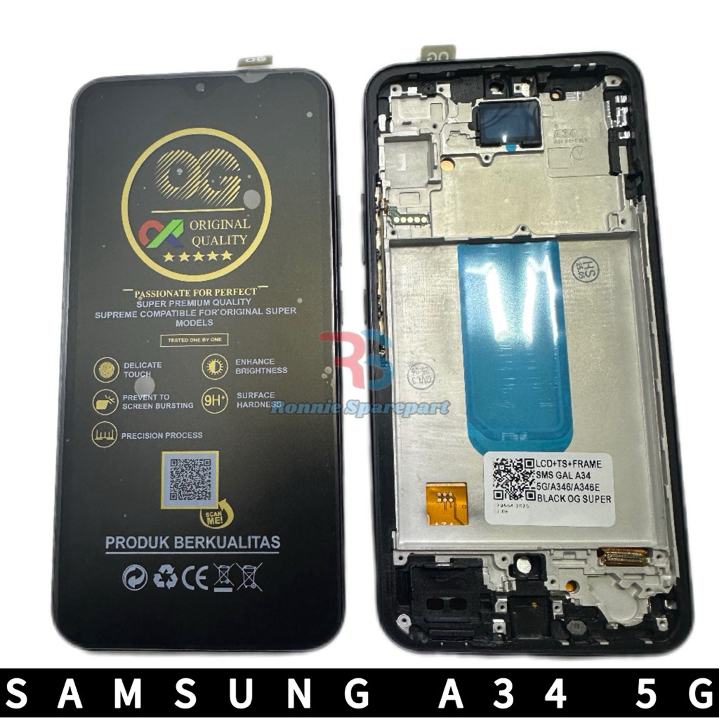 Jual LCD TOUCHSCREEN + FRAME SAMSUNG A34 5G / A346 - FULLSET COMPLETE ...