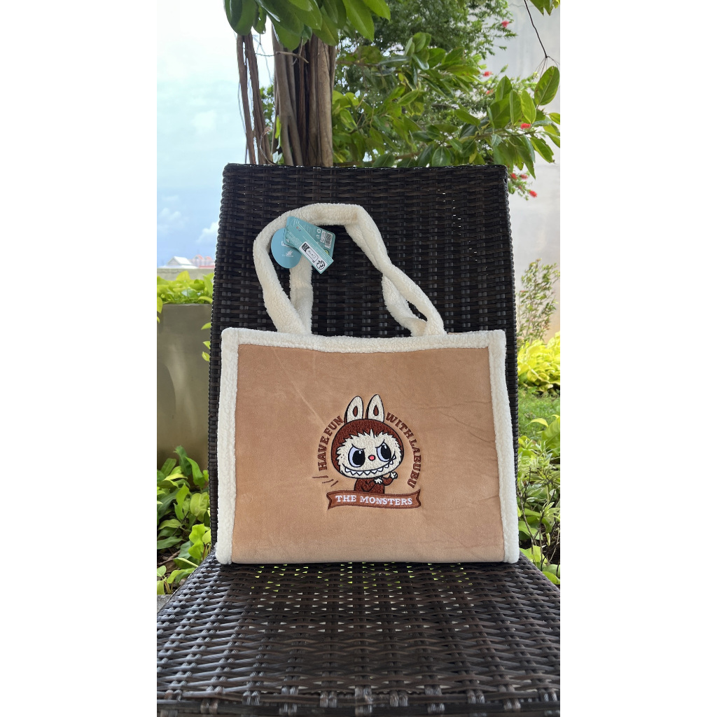 Jual Labubu Original - Classic Bag Series - Plush Tote Bag (Brown ...