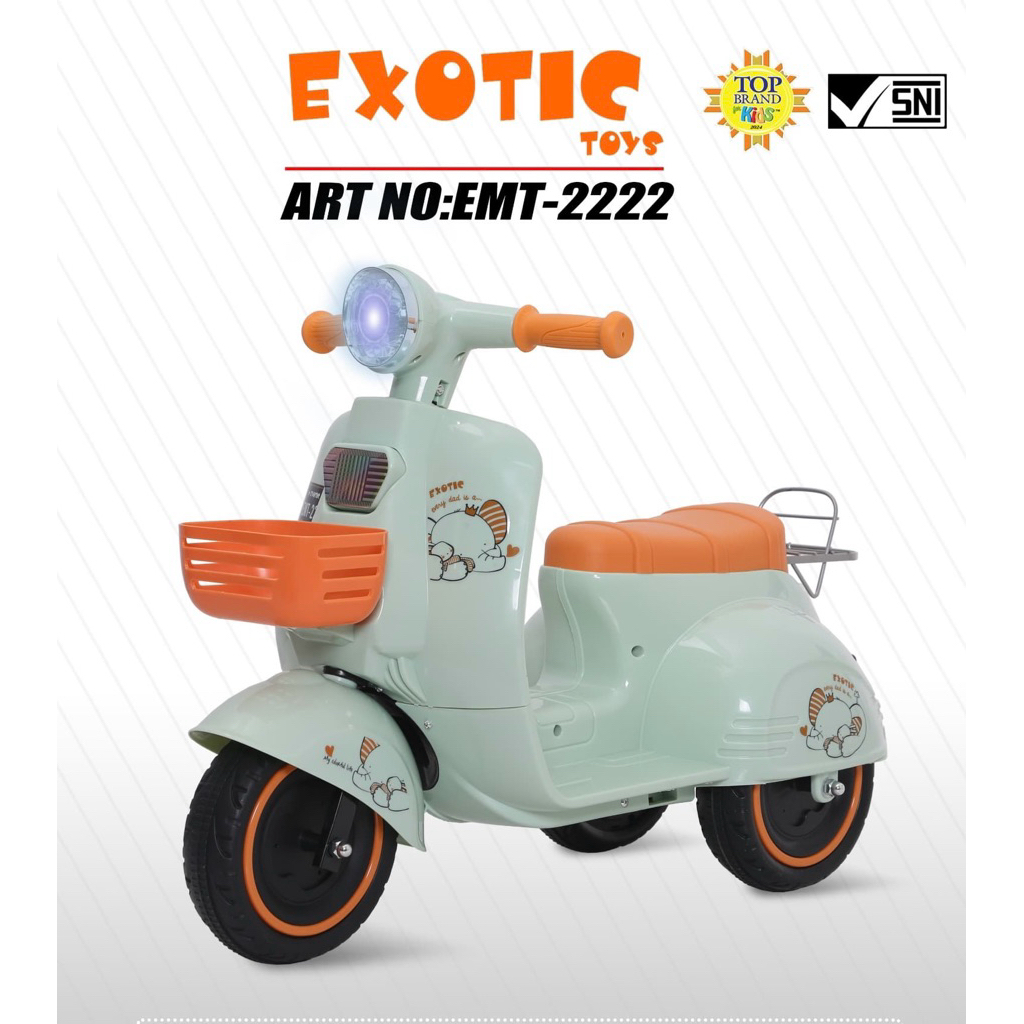 Jual Motor Aki anak Vespa Exotic ET 2222 Motor listrik vespa ces casan ...