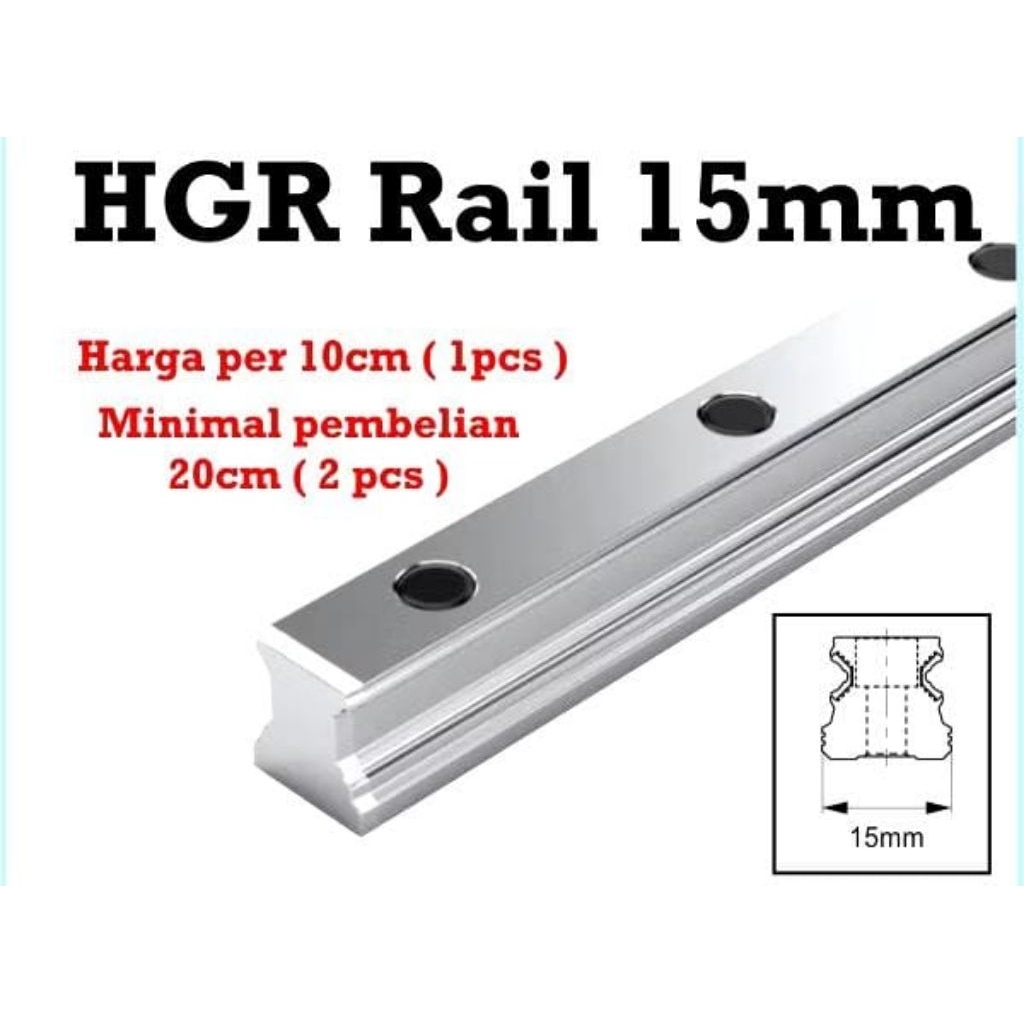 Jual Linear Guide Rail HGR15 stainless | Shopee Indonesia