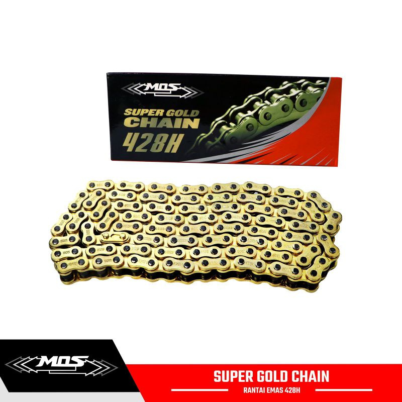 Jual Rantai MOS 428H-130L Gold Series Universal | Shopee Indonesia