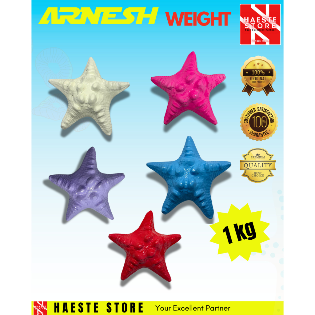 Jual Arnesh Weight Starfish Pemberat Timah 1KG | Shopee Indonesia
