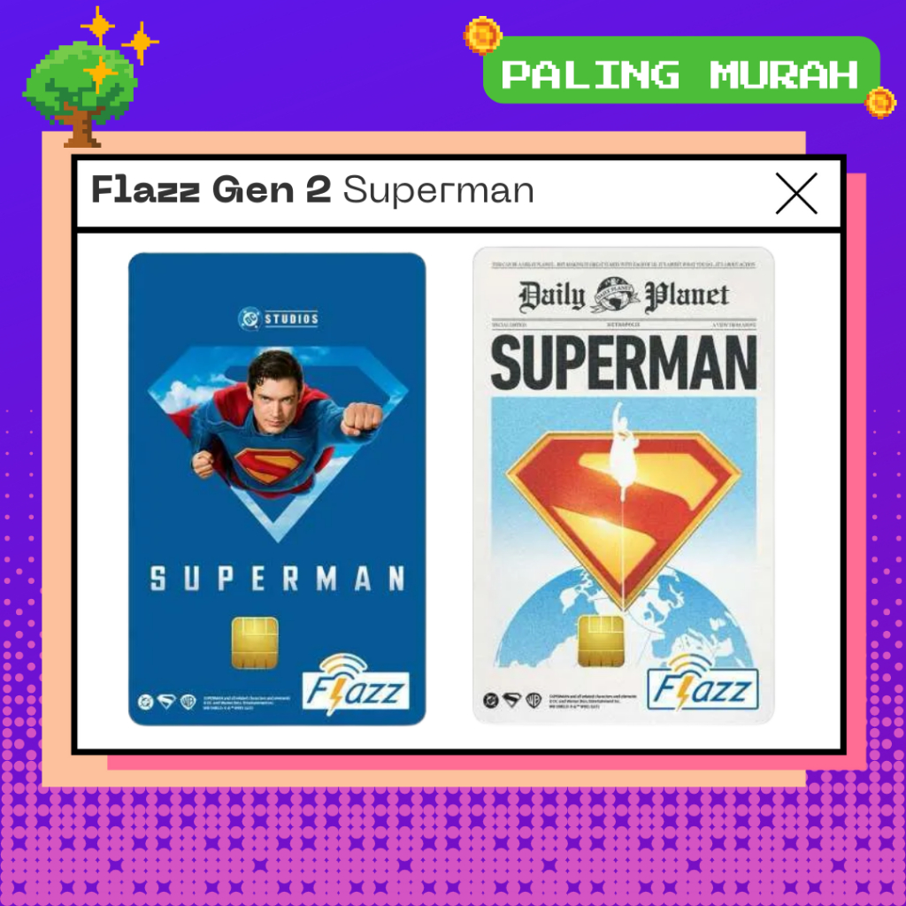 Jual SUPERMAN Flazz BCA Gen 2 Original Standar Gen2 NFC | Shopee Indonesia