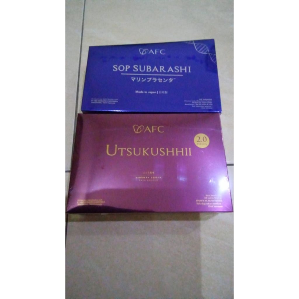 Jual 1 Box Subarashi & 1 Box Utsukushi Gold Exp 2028 AFC Original Japan ...