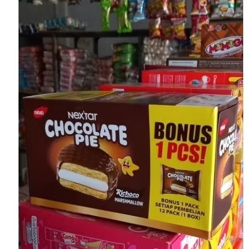 Jual Nextar Chocolate Pie Richoco Marshmallow 1 box | Shopee Indonesia