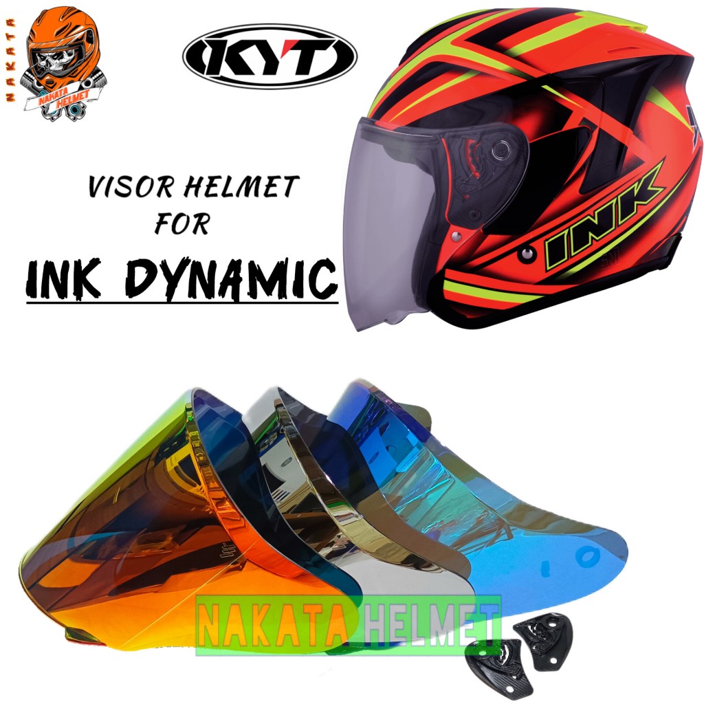 Jual Kaca helm INK DYNAMIC | flat visor helmet ink dynamic iridium ...