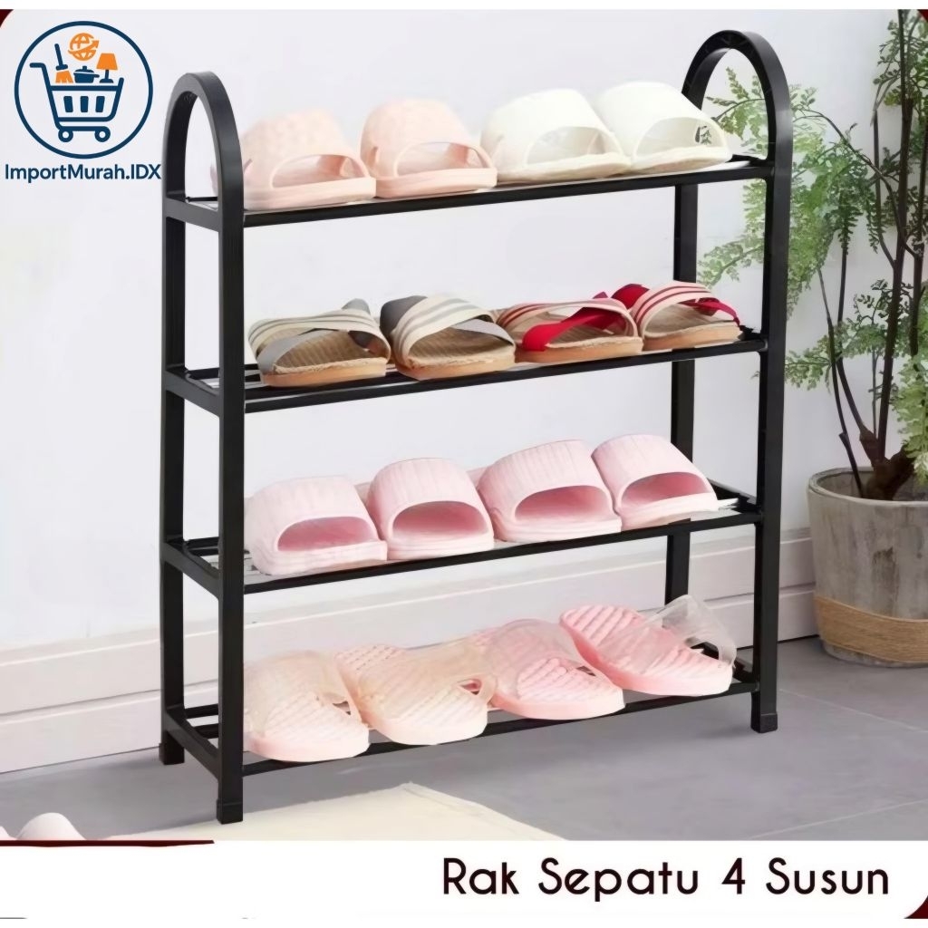 Jual RAK SANDAL SEPATU 4 SUSUN RAK WARNA 4 TINGKAT SERBAGUNA | Shopee ...