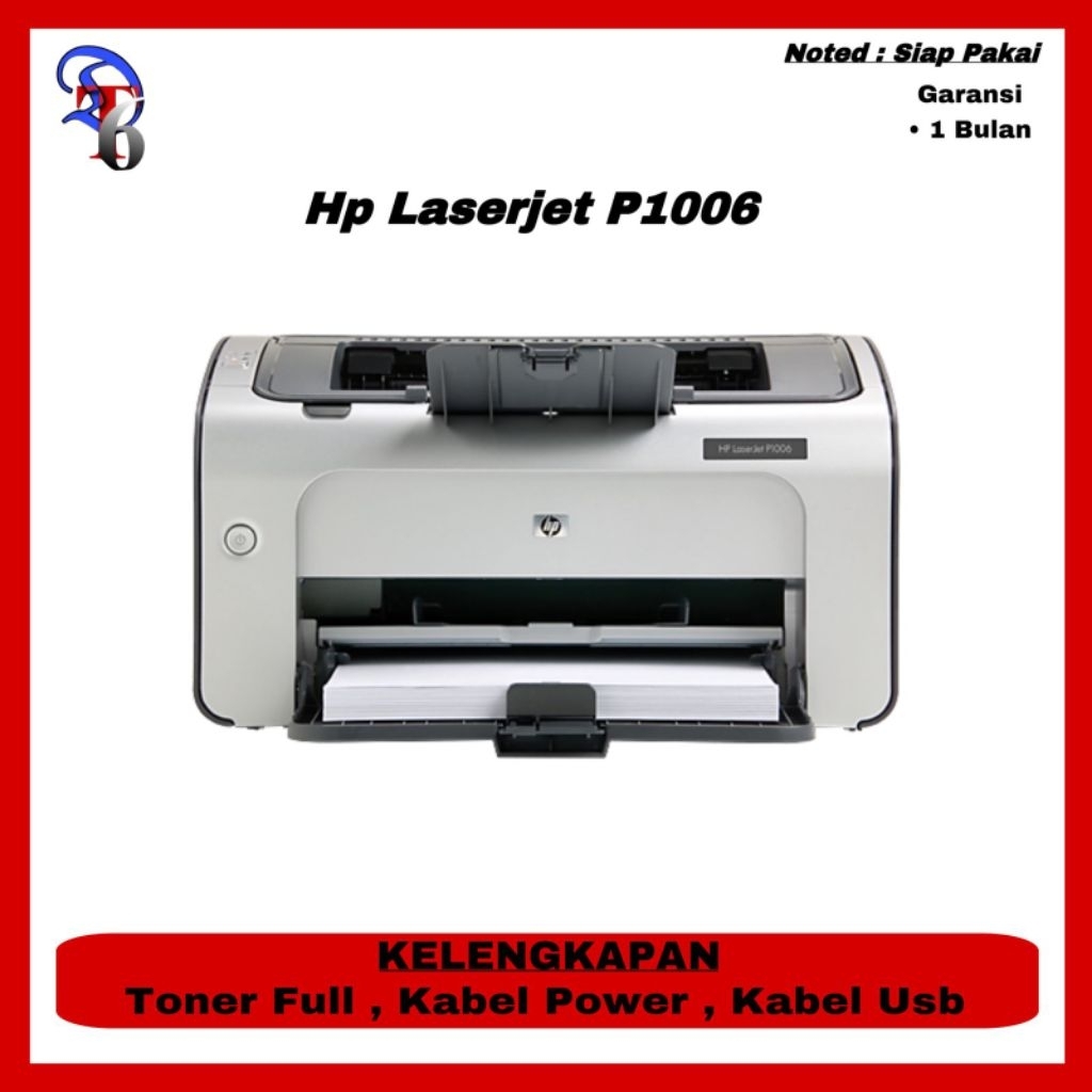 Jual Printer Hp LaserJet 1006 Printer Laser Monokrom hitam putih cocok ...