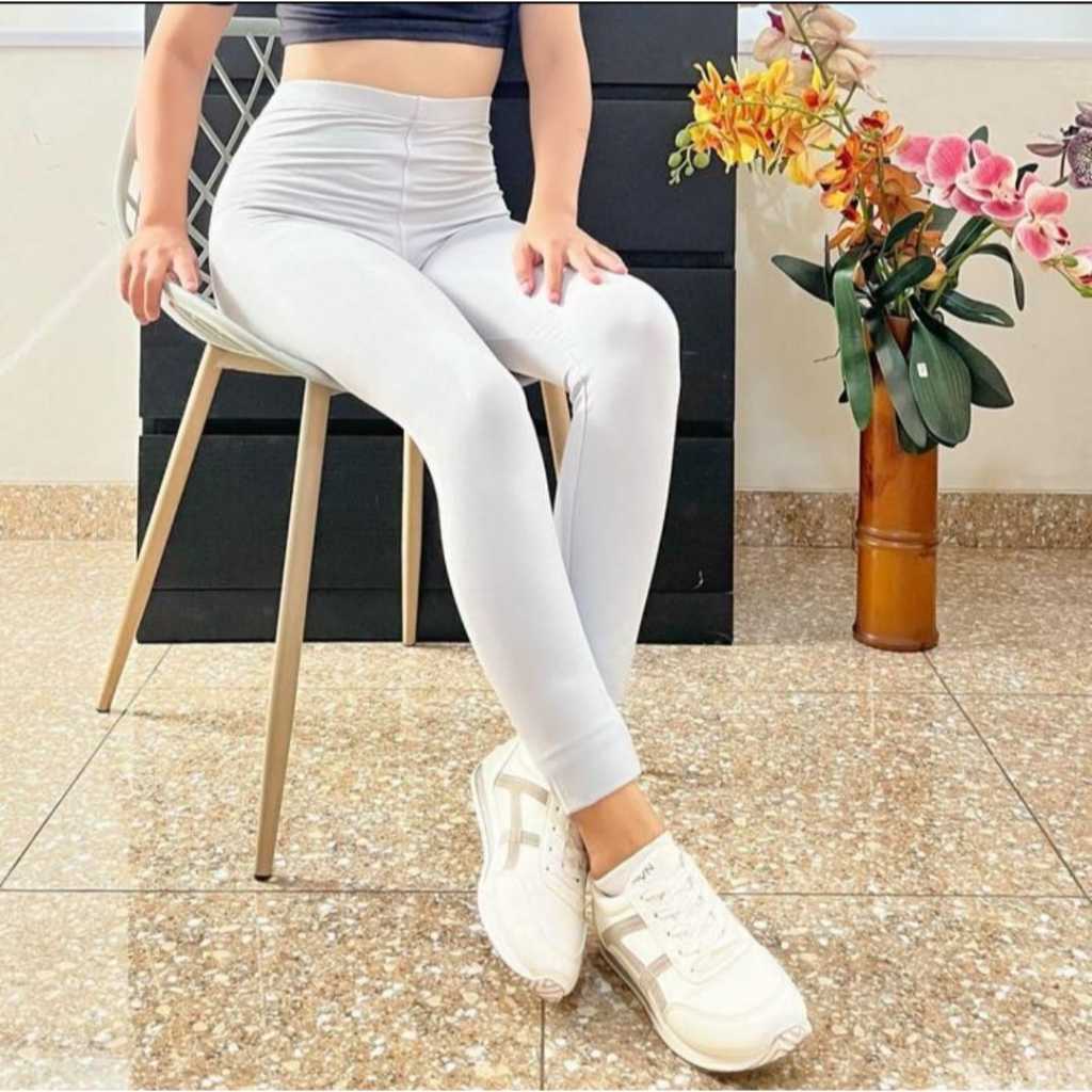Jual Celana Legging Wanita Panjang Tebal Hitam Polyster Spandex - All ...