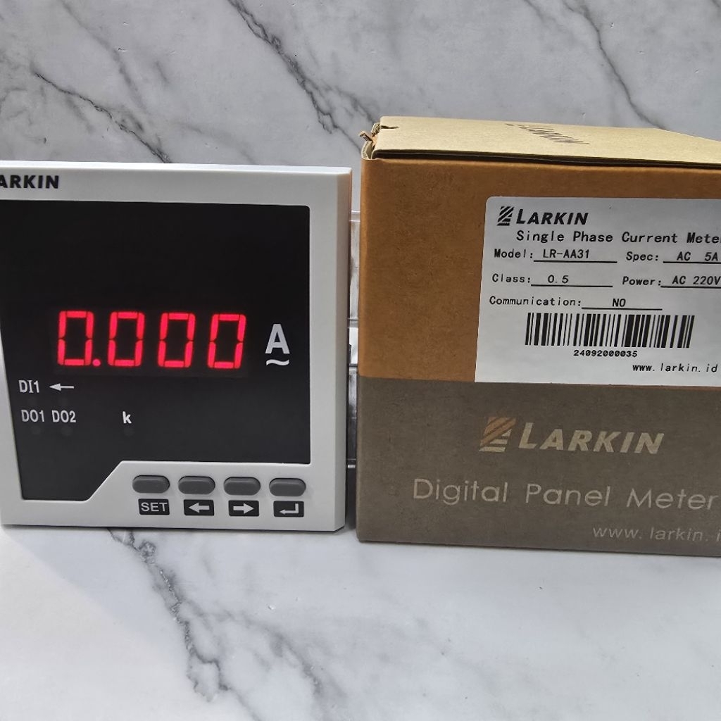 Jual LARKIN DIGITAL AMPERE METER LRAA31 1PHASE LR-AA31 SINGLE PHASE ...