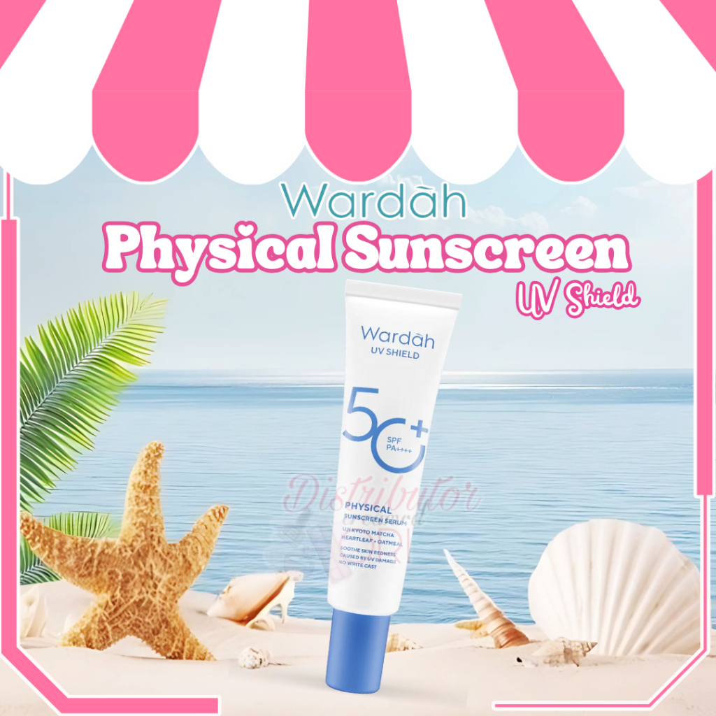 Jual Wardah UV Shield Physical Sunscreen Serum SPF50 PA++++ | 30ML ...