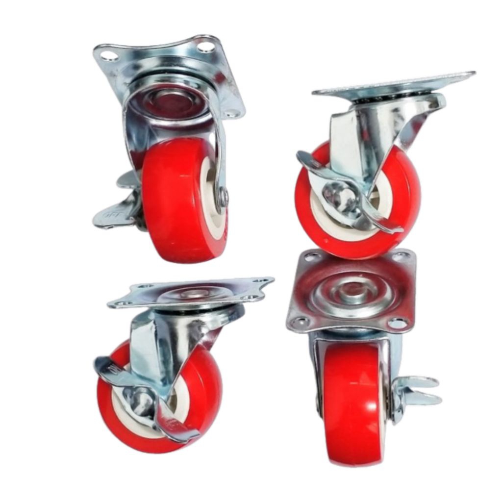 Jual Roda Troli Rem Roda Caster Roda Castor Nylon | Shopee Indonesia