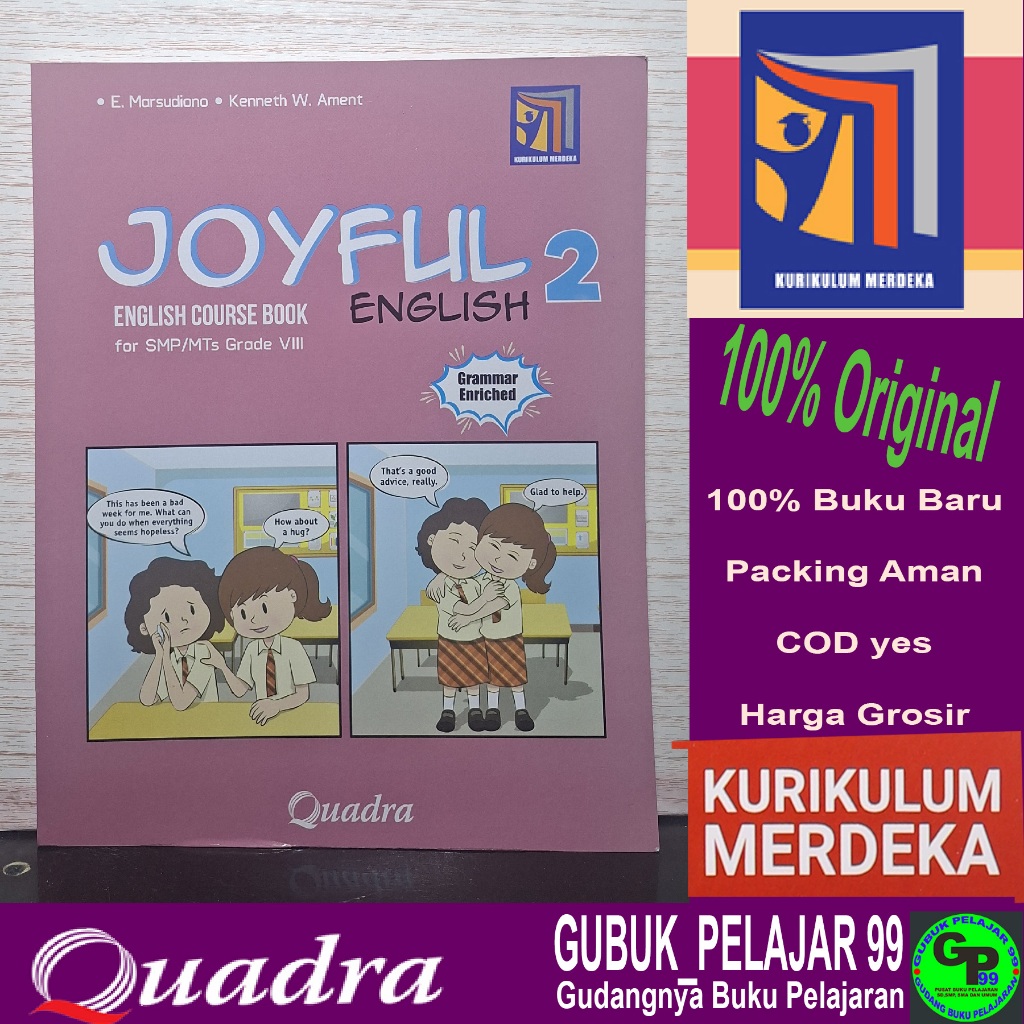 Jual Joyful 2 (English Course BOOK) Kelas 8/VIII Untuk SMP/MTS KURIKULUM MERDEKA Penerbit ...