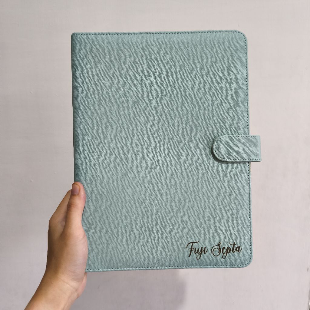 Jual Notebook Binder B5 Bisa Custom Nama/ Logo Binder Kulit B5 bisa ...