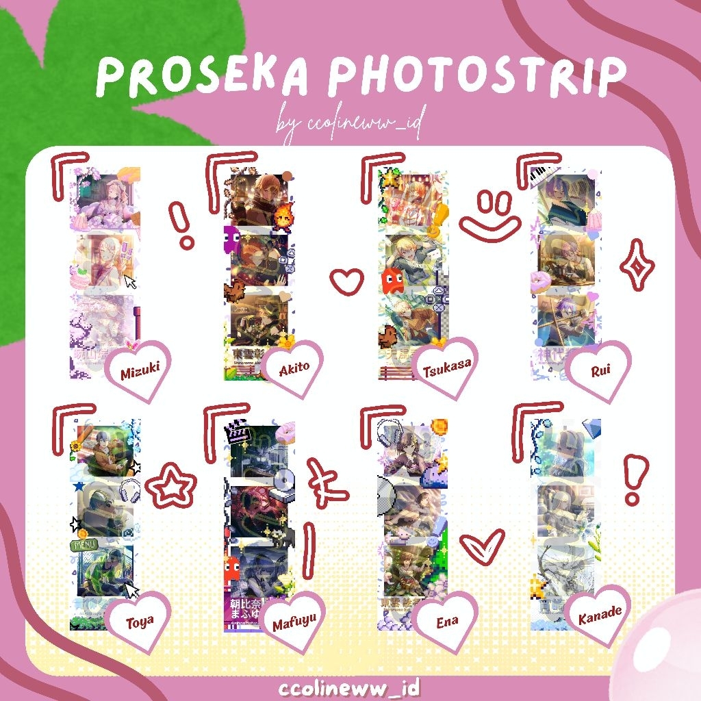 Jual [NEW UPDATE]project sekai fanmerch photostrip pjsk photostrip ...