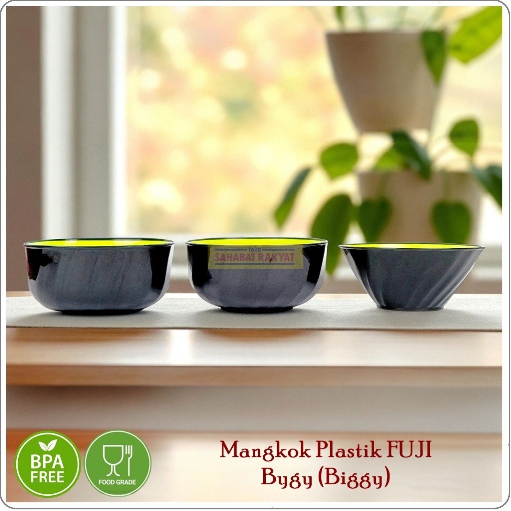 Jual Mangkok Nasi Saji Plastik Jepang Fuji Bulat Segi Ramen Bygy (Biggy ...