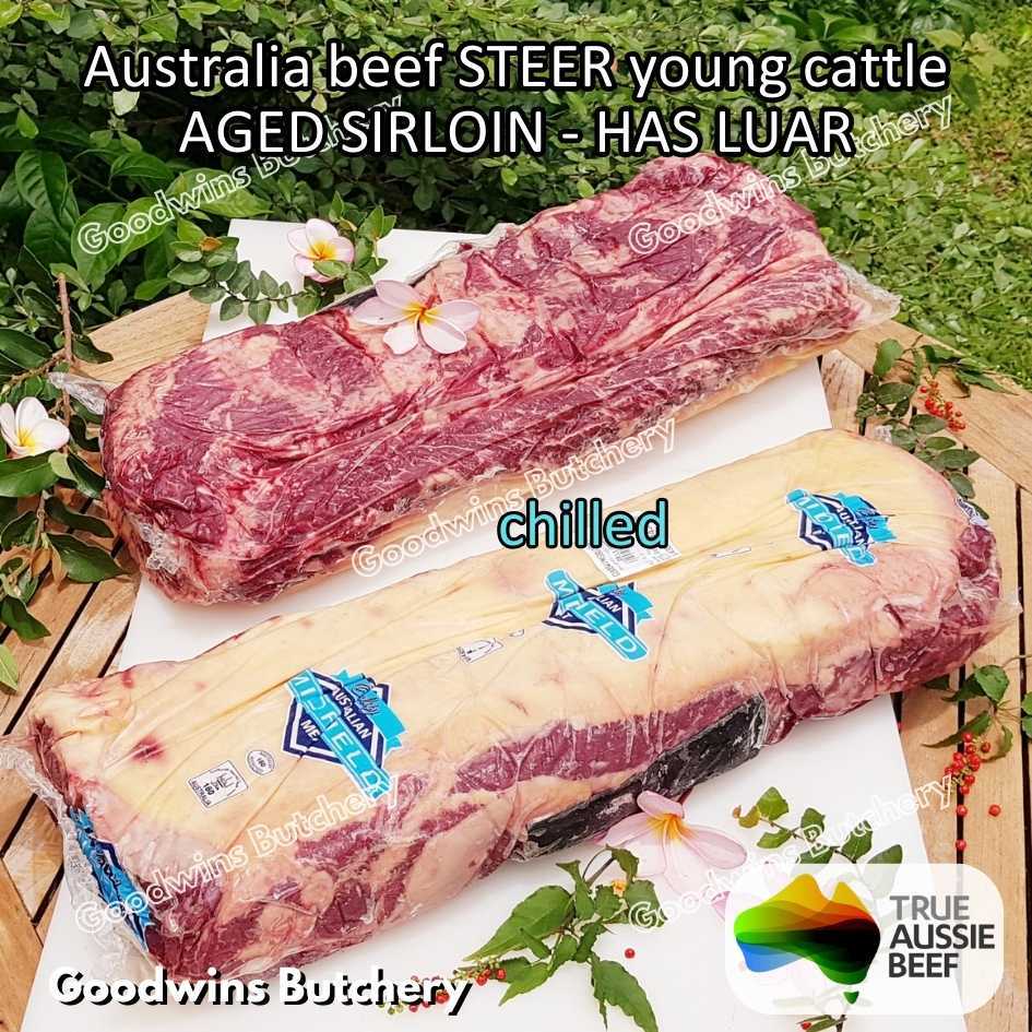Jual Beef SIRLOIN AGED-CHILLED Australia STEER (young cattle) WHOLE CUT ...
