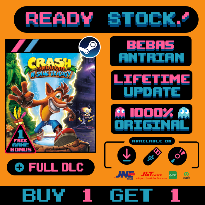 Jual CRASH BANDICOOT N. SANE TRILOGY PC ORIGINAL | Shopee Indonesia