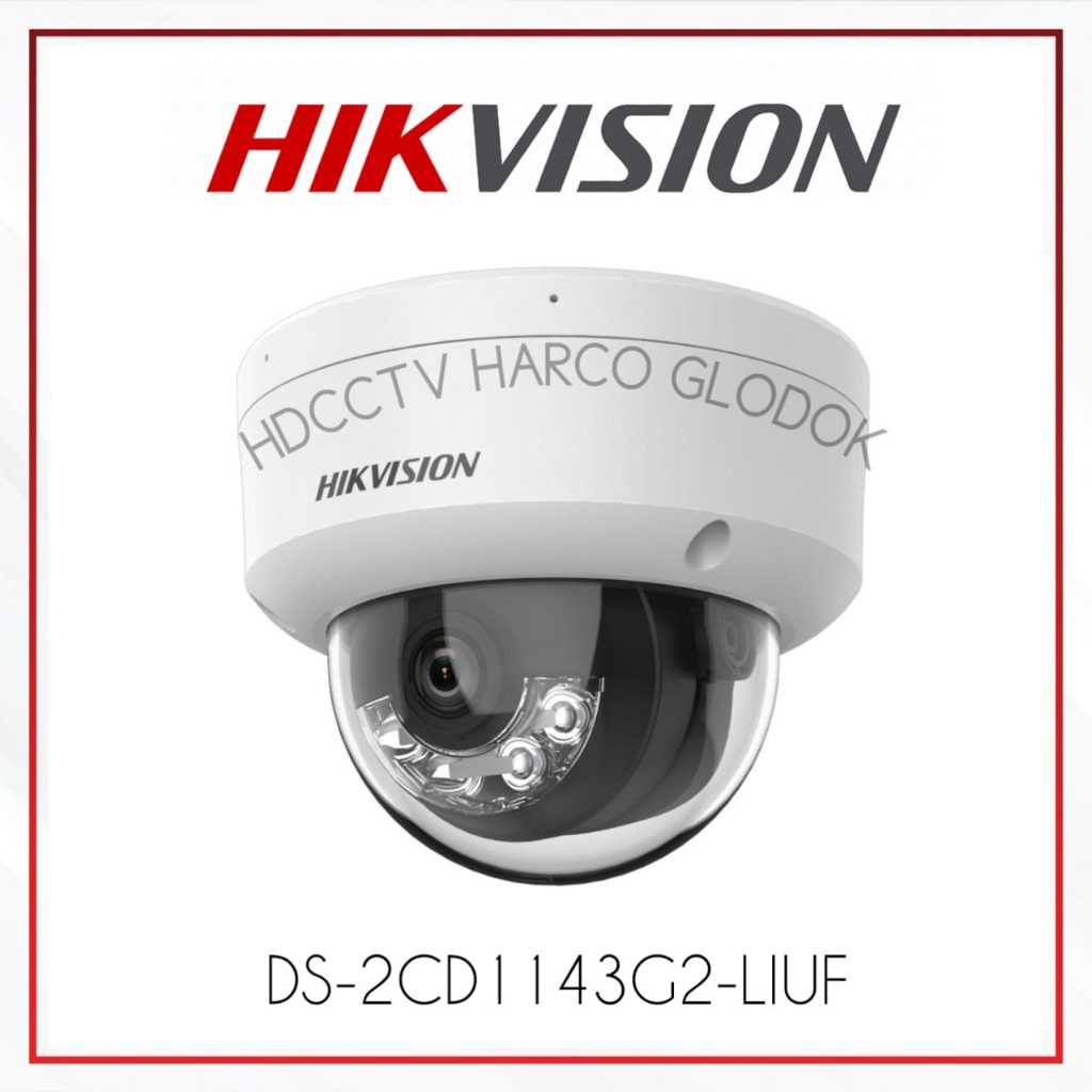 Jual DS-2CD1143G2-LIUF Hikvision Audio IP Camera PoE CCTV 4MP Smart ...