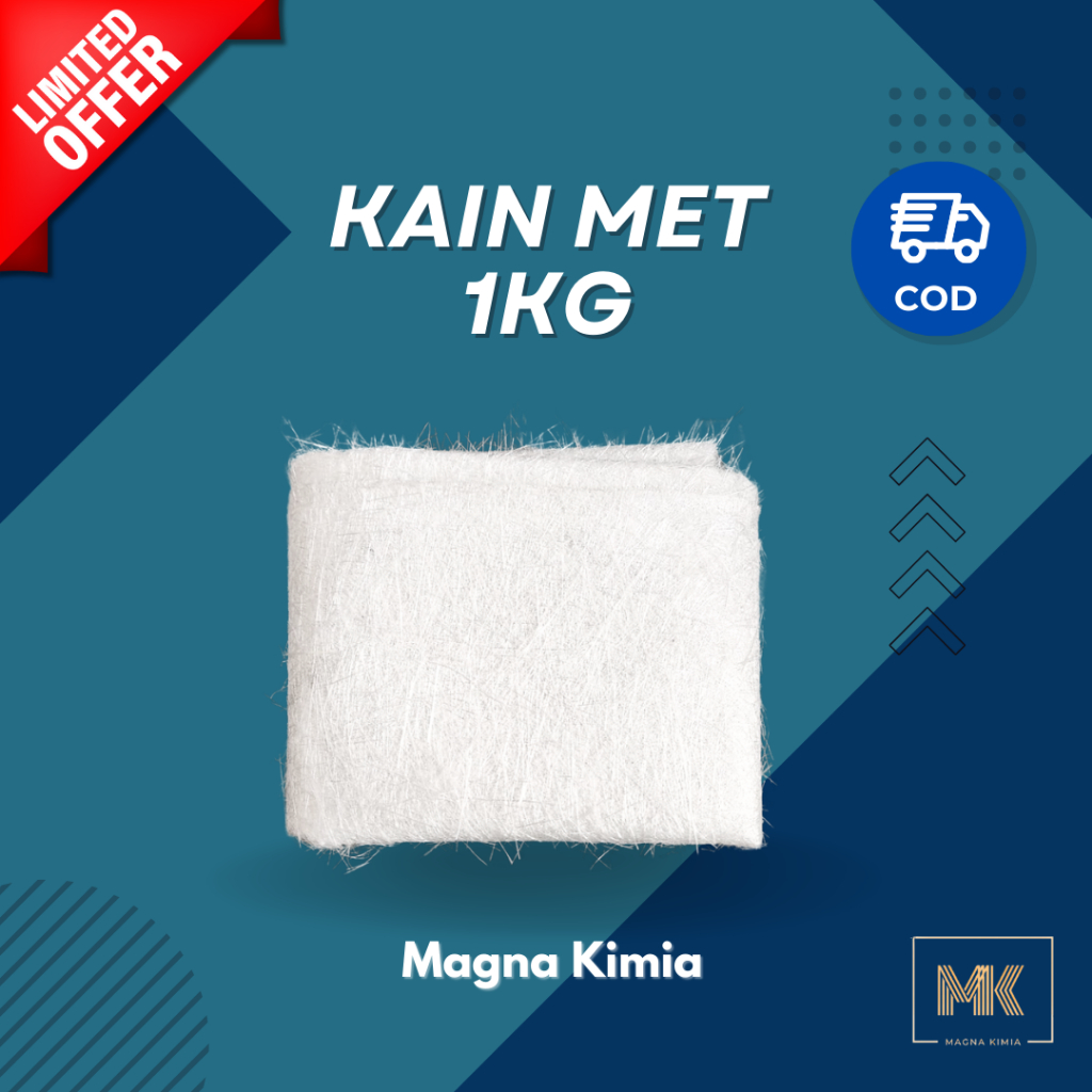 Jual Kain Met 1 kg - Met resin 1kg - Matt fiber glass resin | Shopee ...