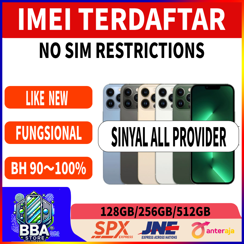 Jual IP 13 PRO Beacukai 128GB/256GB/512GB Normal Second Inter Sinyal Permanen 100% Original Like ...
