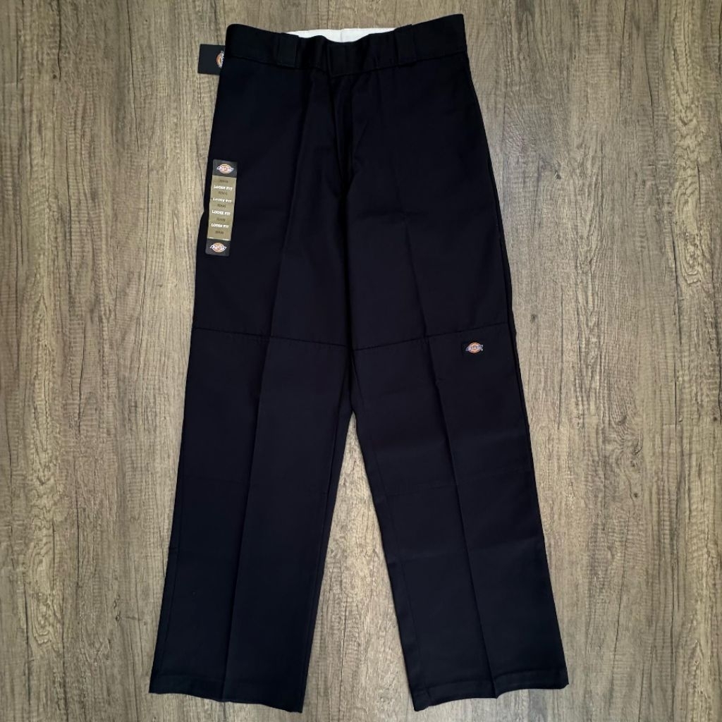 Jual dickies 85283 Loose fit double knee work pants black | Shopee Indonesia