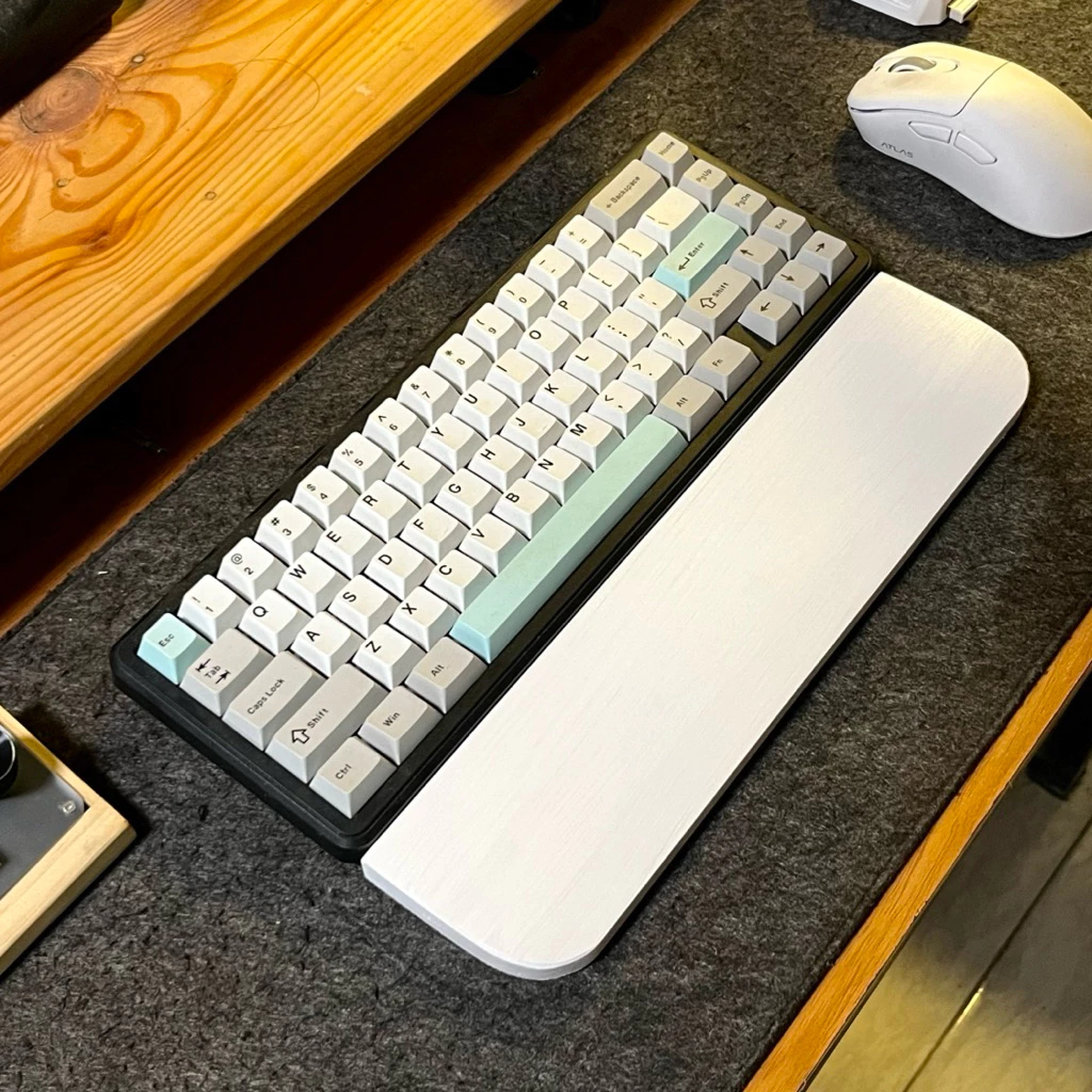Jual [White Edition] Wooden Wrist Rest Pad Keyboard Kayu | Shopee Indonesia