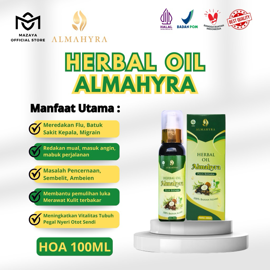 Jual HOA ALMAHYRA HERBAL OIL 100ML ASLI | Minyak Ajaib | Minyak Bidara | Herbal Serbaguna Semua ...