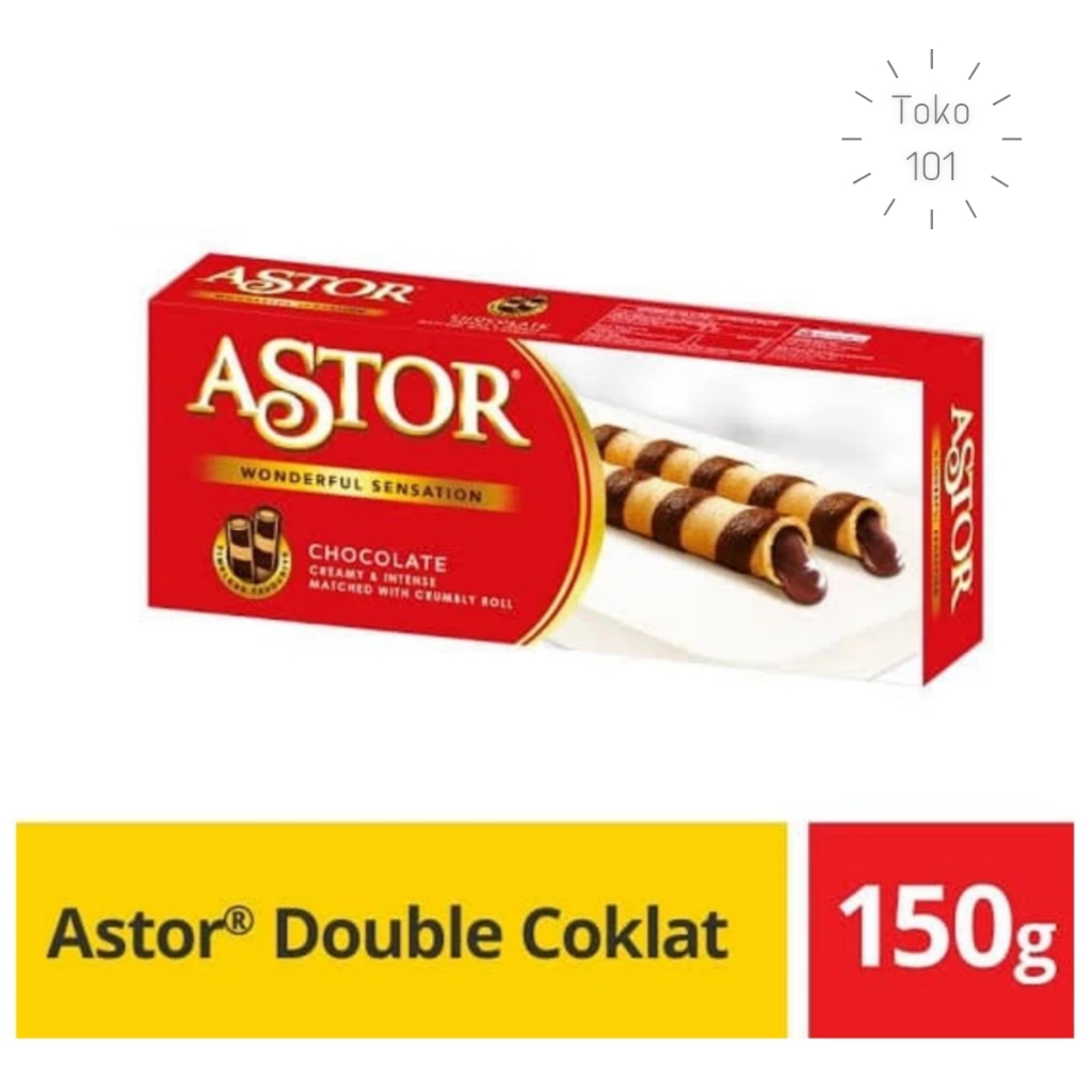 Jual Astor Wafer Stick Chocolate Roll Cokelat 150gr | Shopee Indonesia