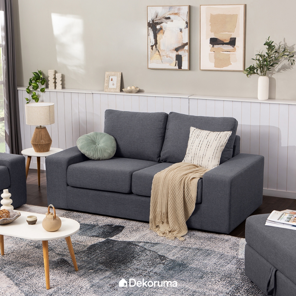 Jual Dekoruma Michi Sofa 2 Seater Scandinavian / Kursi Sofa Ruang Tamu ...