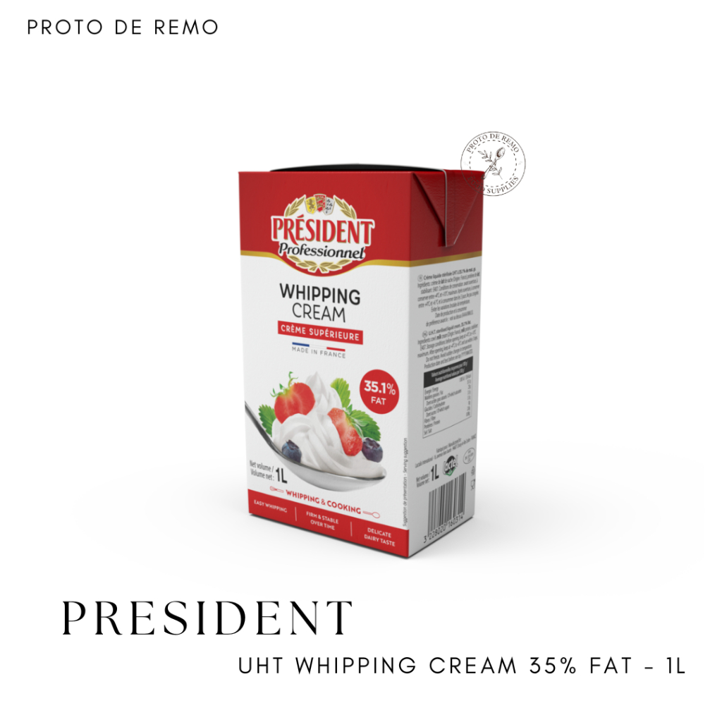 Jual President Dairy UHT Whipping Cream 35% Fat - 1L | Shopee Indonesia