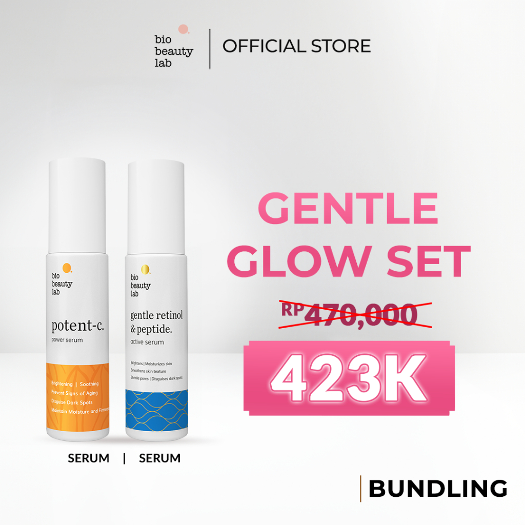 Jual Bio Beauty Lab Gentle Glow Set | Potent-c Power Serum Membatu ...