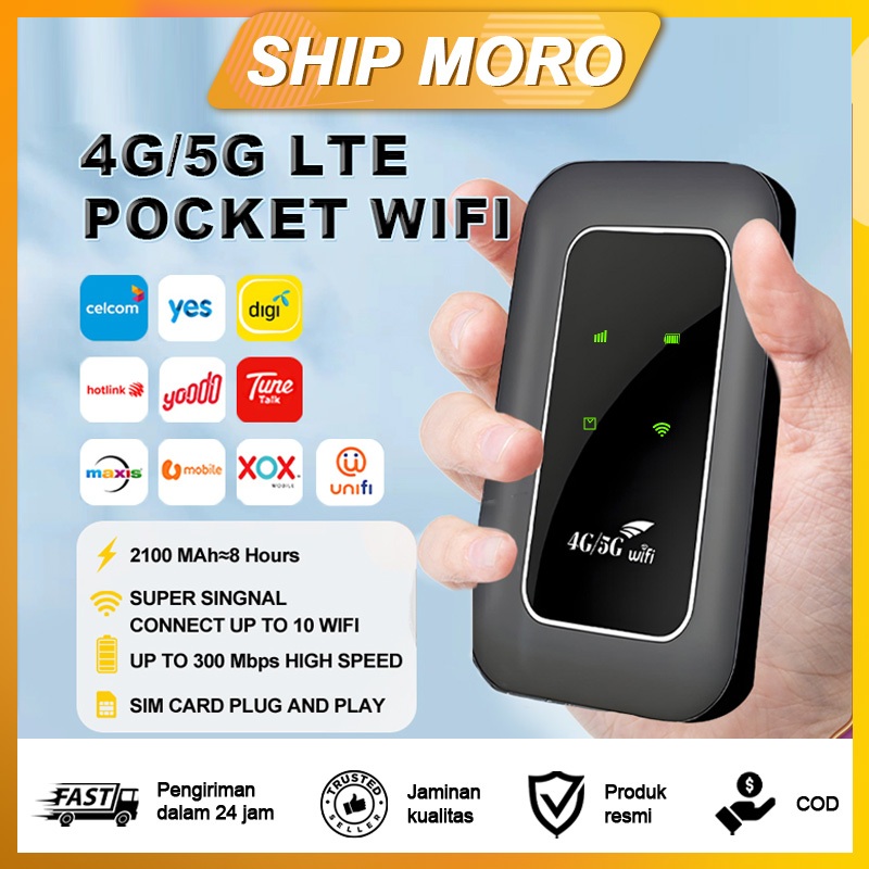 Jual Router Wifi Mini Modem 4G 5G LTE Unlock SIM Card Portable Support ...