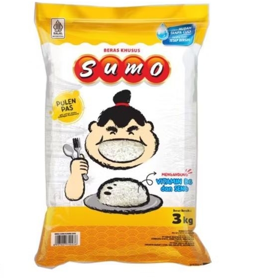Jual Beras Sumo kuning 3 KG / Sumo kuning 3 Kg / Sumo kuning 3 Kilogram ...