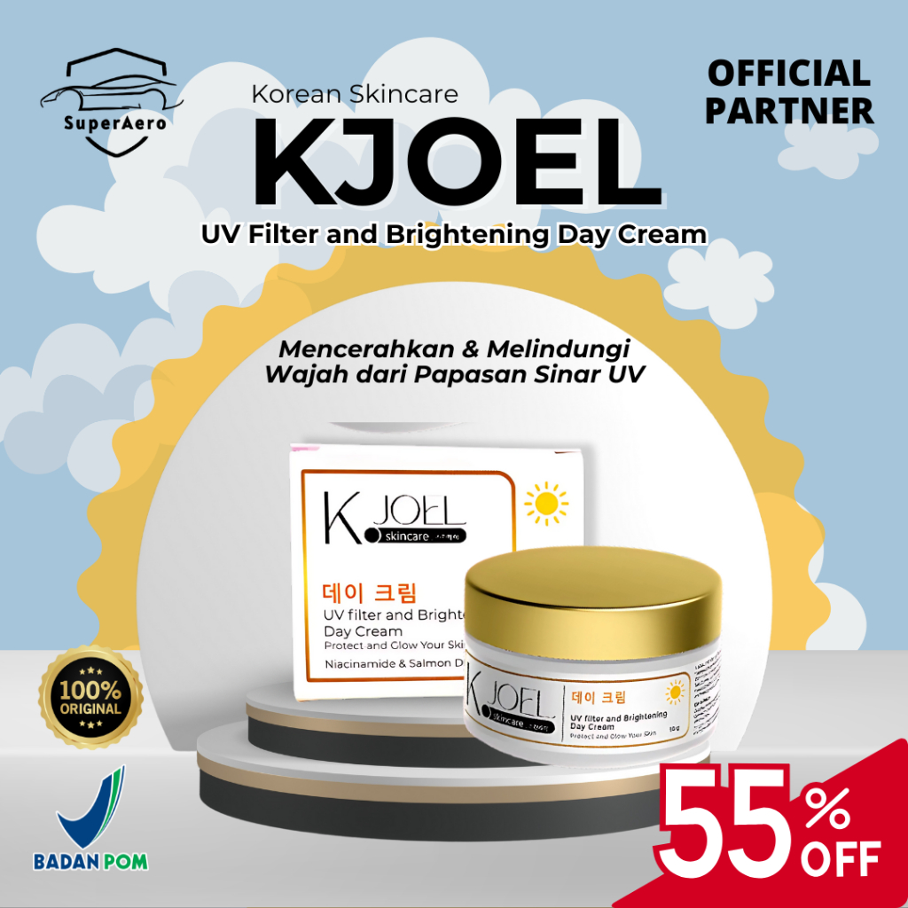 Jual KJOEL UV Filter And Brightening Day Cream Krim Wajah Mencerahkan ...