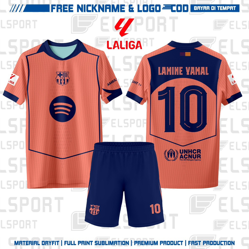 Jual Jersey Fantasy Custom 3rd Barca Free Custom Nama No Punggung Logo ...