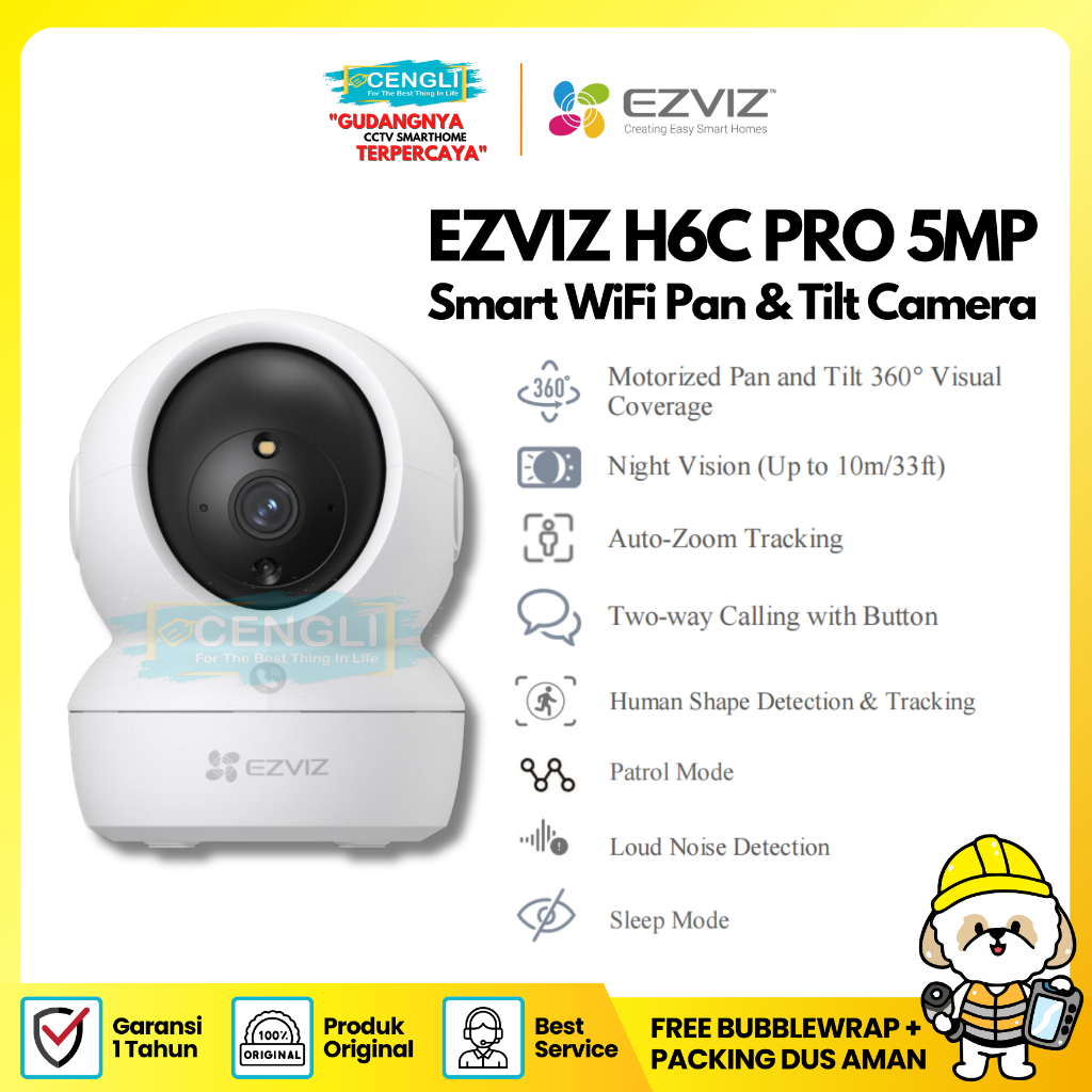 Jual Ezviz C6N 4MP CCTV Smart Wifi IP Camera Wireless Babycam Indoor ...