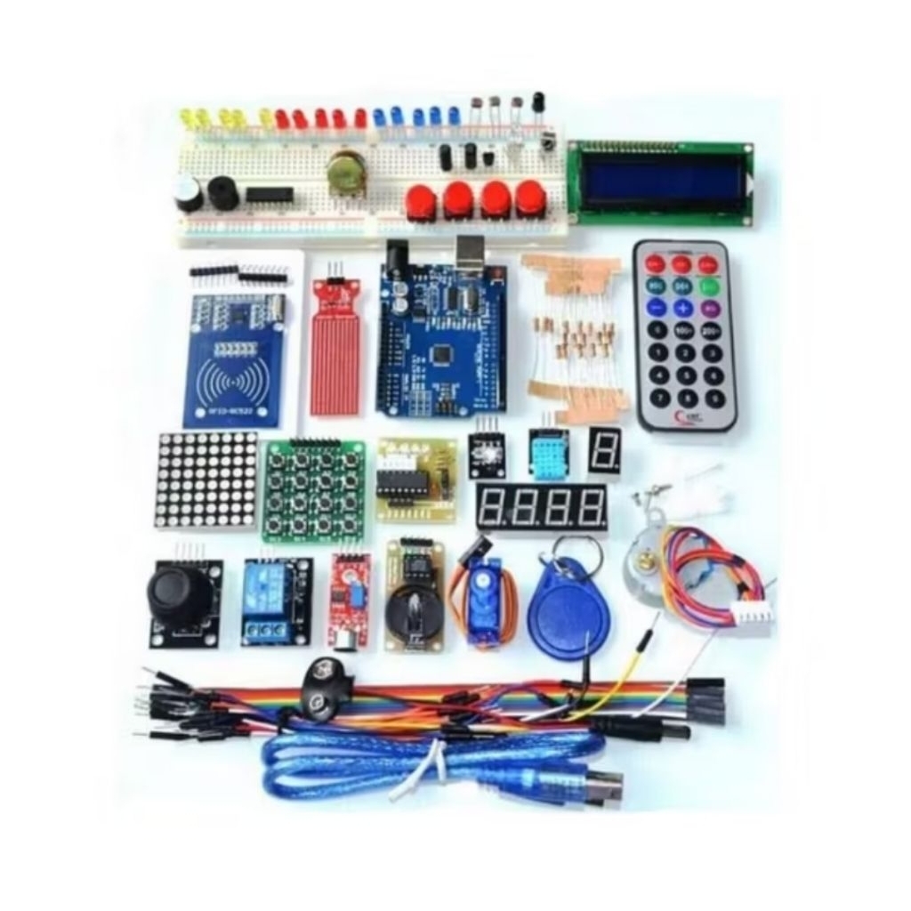 Jual Arduino Uno r3 kit paket lengkap belajar pemula rfid compatible ...