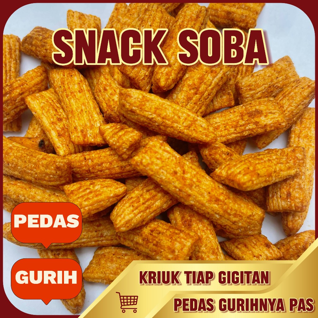 Jual Snack Soba Rasa Pedas Gurih Cemilan Enak Lezat 120 gram | Shopee Indonesia
